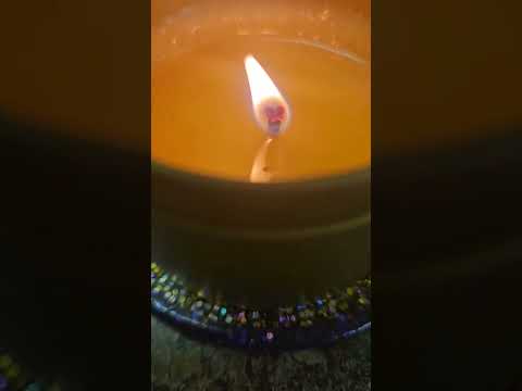 ASMR Candle Flame Flickering with Rain #shorts #asmr