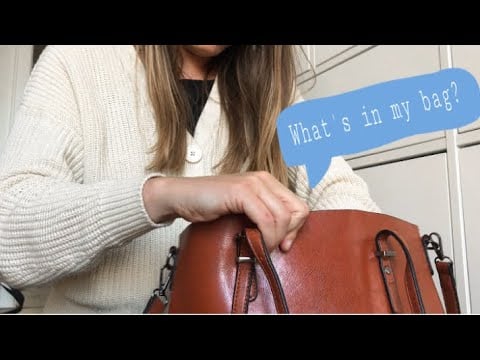 ASMR - what’s in my leather bag ? | bag rummage - no tapping - normal ...