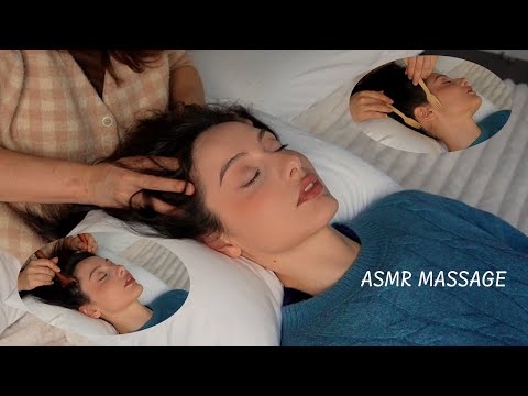 ASMR SCALP SCRATCH AND MASSAGE FOR DEEP SLEEP - NO TALKING