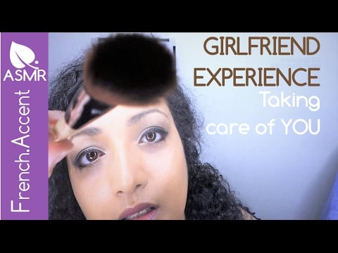 ASMR - Girlfriend taking care of you (Slow,Whispering,Kissing..)