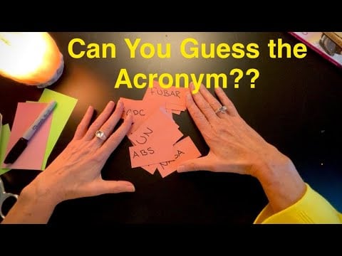 Soft-Spoken ASMR ~ Guess the Acronym Flashcards plus Initialisms ️ ...