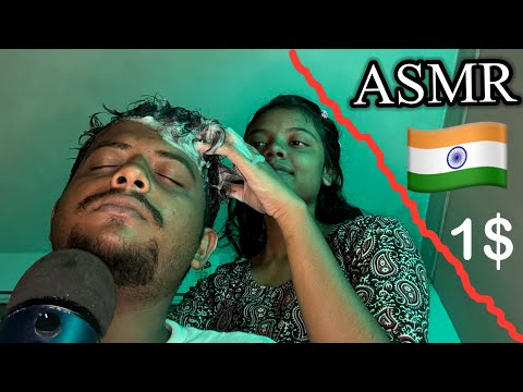 1$ Indian Head Massage ASMR 🇮🇳 - The ASMR Index