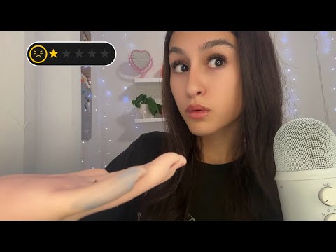 ASMR| You go to the WORST reviewed palm reader/tarot🔮