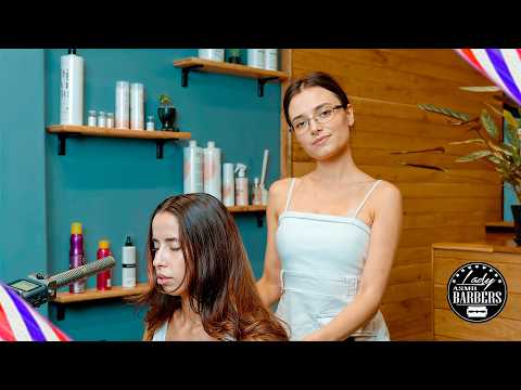 ASMR Head Massage by Barber Lady Milena Lady to Daria M