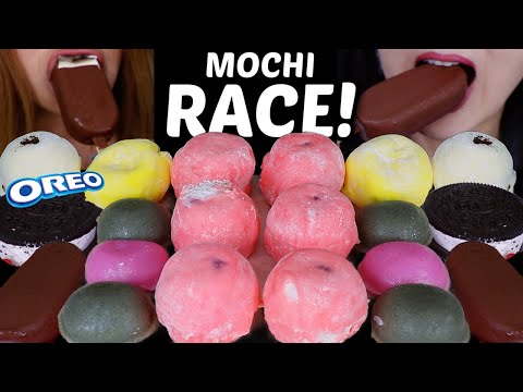 ASMR OREO MOCHI ICE CREAM RACE! Week in the life & behind the scenes 먹방