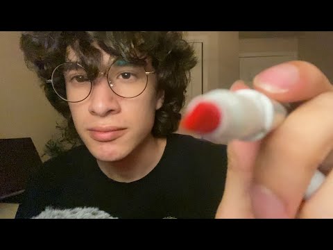 ASMR Tracing Your Face With Different Things (Brushing, Measuring and ...
