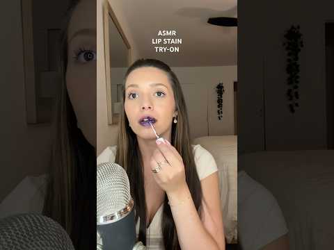 ASMR LIP STAIN TRY-ON #asmr #whispering #lipstain