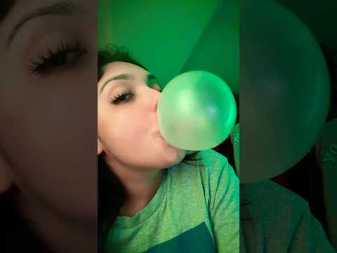BUBBLE GUM ASMR | blowing bubble gum popping at target
