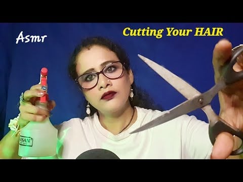 ASMR Cutting your HAIR 💇‍♀️(Salon Roleplay)| Asmr personal attention ...