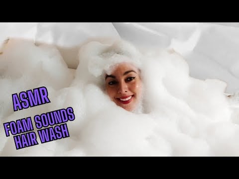 ASMR PREVIEW - FOAM SOUNDS - HAIR WASH - SHAMPOO - WATER - JACUZZI SOUNDS