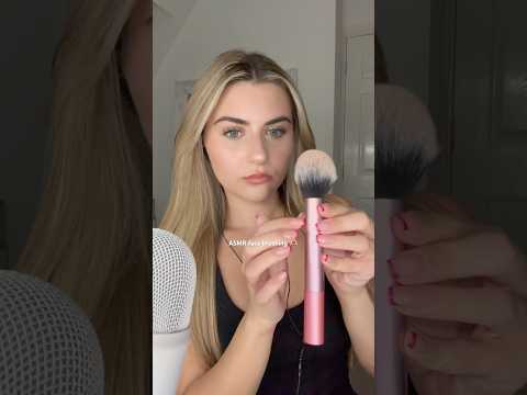 ASMR brushing your face 🫶🏼 #asmr #asmrsounds #asmrtriggers # ...