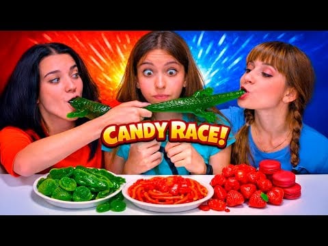 ASMR New VS Old Candy, Noob VS Pro Mukbang Eating, Candy Race Best ...