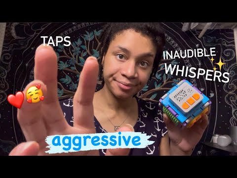 ASMR - Aggressive Tapping and Inaudible (Kristin)