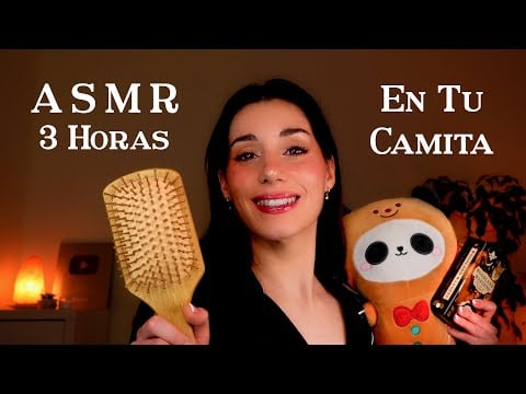 ASMR EN TU CAMITA HASTA QUE TE DUERMAS ️💤 Caricias, Masajes & Cepillo 🪔 Roleplay en Español 3H