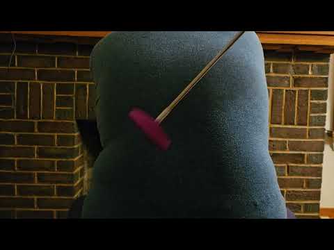 💜 ASMR Back Tracing, Back Scratching and Purple Scratcher Tool Part 1