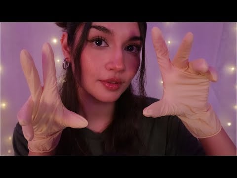 ASMR Satisfying Latex Glove Sounds | Hand Movements, Finger Snapping, Face Touching