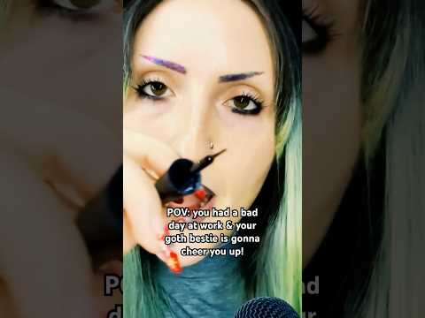 🥀Goth Girl Makeup Roleplay pt6🥀 #asmr #asmrvideos #asmrroleplay # ...