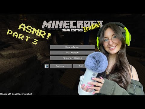 ASMR Minecraft gameplay with whispers and controller clicking⛏️ (Part 3)