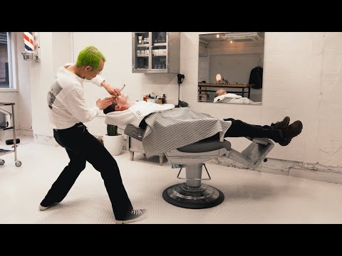 💈 Be Calm & Relax with Zen Master Osaka Japan Barber | Traditional ...