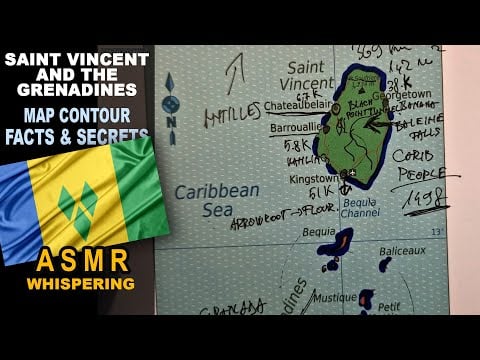 ASMR: Map of SAINT VINCENT and THE GRENADINES tracing with facts | ASMR ...
