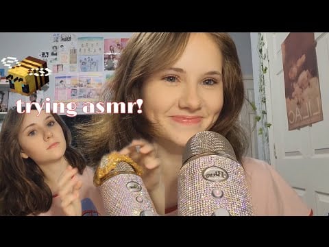 trying asmr for the first time | brushing, massage, hairplay