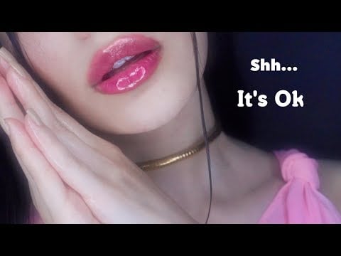 ASMR "Shh" "It's Okay" Gentle Affirmations + Hand Movements for Sleep
