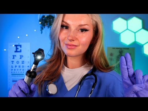 ASMR Cranial Nerve Exam w/ Student Nurse 👩‍⚕️🇬🇧