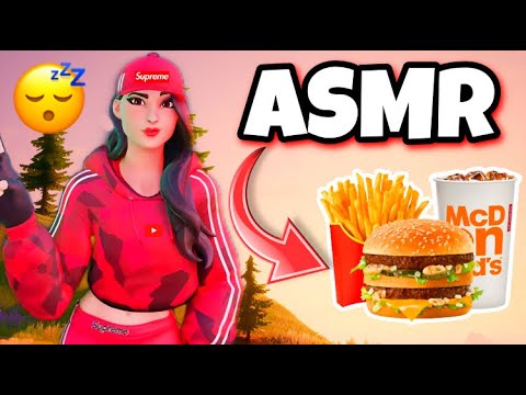 ASMR EATING Français sur FORTNITE MUKBANG McDo 😴😴 (j'me suis encore ...