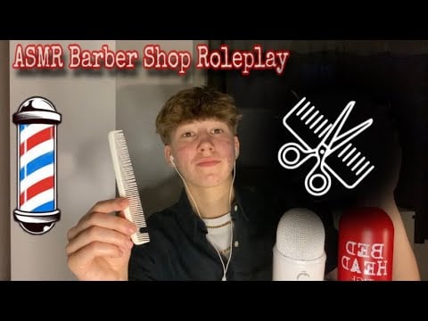 ASMR Barber Shop Roleplay ️ Relaxing Men’s Haircut & Beard Trim for Sleep