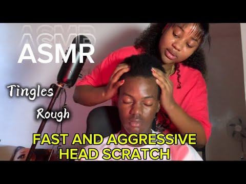 ASMR💫FAST AND AGGRESSIVE HEAD SCRATCH