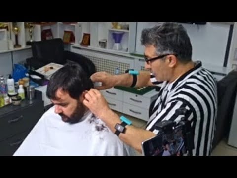 HAIR AND BEARD TRIMMING AND MASSAGE WITH MUNUR ONKAN