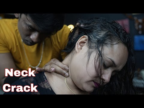 ASMR Indian Neck And Head Massage For Female | Female Neck Cracking ...