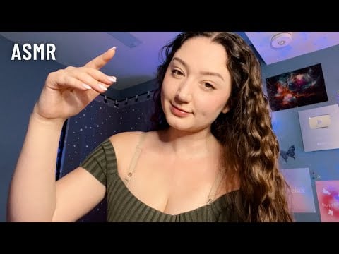 ASMR Hand movements with mouth sounds [tktktk & shhh]
