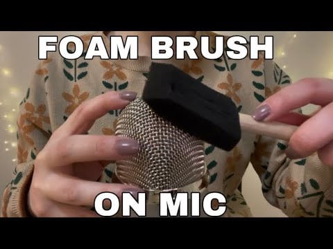 ASMR mic brushing with 10 different makeup brushes - mic gripping 🎙LOUD