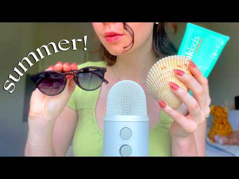 ASMR summer triggers ☀️ | tapping and whisper rambles