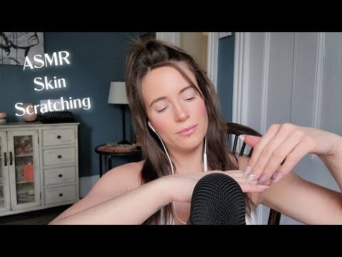 ASMR | Skin Scratching & Brushing w/ Relaxing whispers