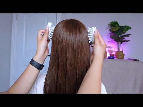 ASMR 2 Hours of Gentle Hair Brushing for Deep Sleep – No Talking