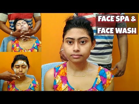 Indian Girl face scrub and face wash with face massage ASMR