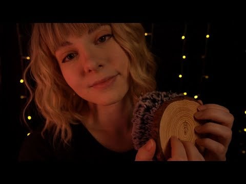 ASMR | slow, gentle Wood Tapping & sleepy Whispering - Blue Yeti, Ramble