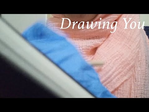 ASMR | 1 Minute Fast & Aggressive Drawing You Roleplay (Camera Tapping & Sketching sound)