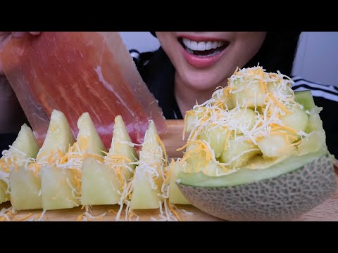 JAPANESE MELON + CHEESE (ASMR EATING SOUNDS) NO TALKING | SAS-ASMR