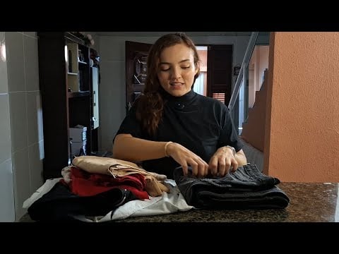 ASMR Clothes Folding - Housewife Chores