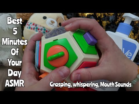 ASMR BEST 5 MINUTES OF YOUR DAY ~ grasping, mouth sounds, whisper LOFI