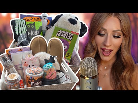ASMR | Let's Make Boo Baskets Together 👻🧺🧡 (whispered, gum-chewing ...