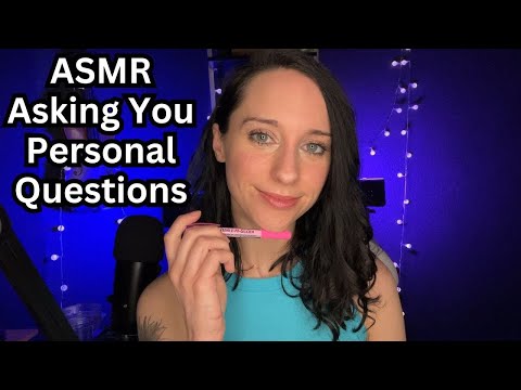 ASMR Asking You Personal Questions (keyboard typing, clicky whisper)