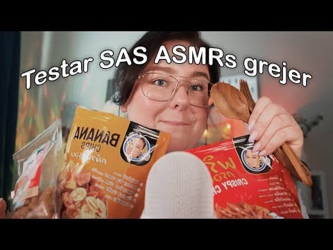 ASMR Testar SAS ASMR's snacks! Crispy & Cruncky Eating Sounds