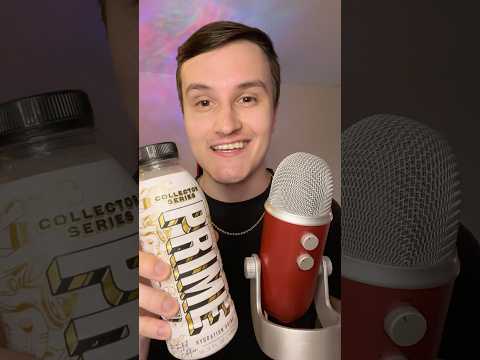 ASMR Prime Taste Test (NEW FLAVOR 🟡⚪️) #shorts #asmr