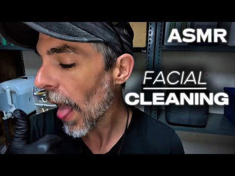 ASMR | Spit Cleaning & Licking Your Face Clean