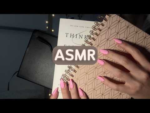 Background ASMR Book Tapping, Page Turning, Scratching for Study, Focus, Relaxation, Sleep