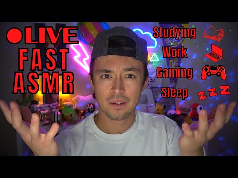 🟥 LIVE ASMR: FAST ASMR LIVE || Tingle Energy 🔋, Stickers on Mic 🎙️ ...